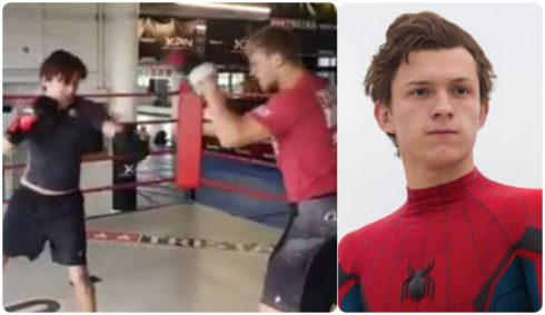 Watch: Tom Holland’s Sweaty Boxing Session | GayBuzzer